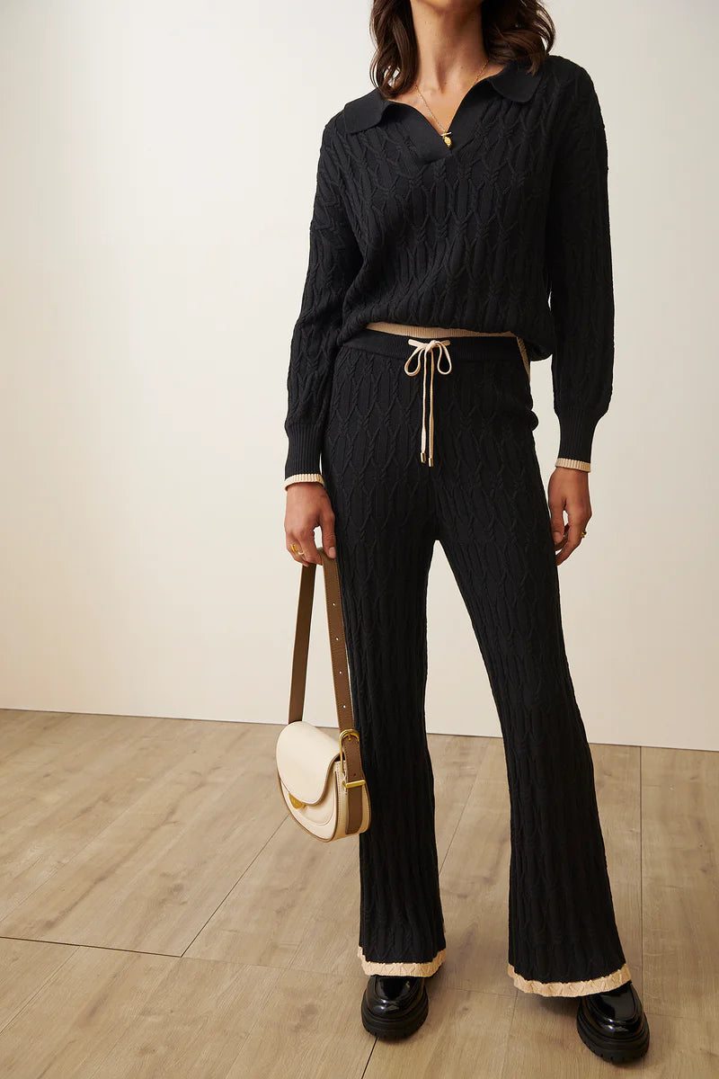 IIada Knit Pants | Black – oliveandclover