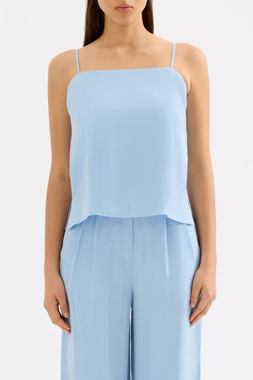 Karla Cupro Cami | Lake Blue – oliveandclover